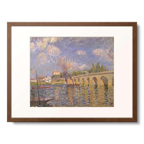 作家名： アルフレッド・シスレー ( 1839年 - 1899年 ) ジャンル： 印象派 Artist:  Sisley, Alfred,1839-1899 Imagetitle:  The Bridge. 1871 Location:  ...