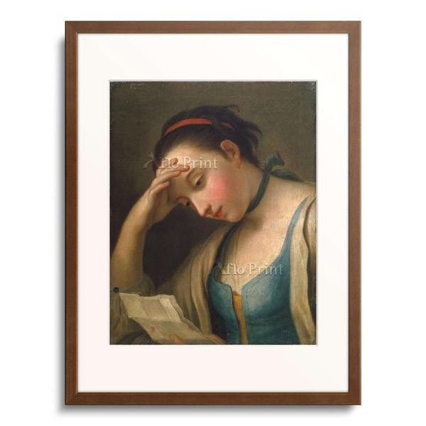 Artist:  Rotari, Pietro A. Kopie nach,(1707-1762) Imagetitle:  Portrait of a Woman reading. Dimensions:  45 x 35 cm Medi...