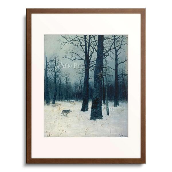 Artist:  Lewitan, Isaak Iljitsch,1861-1900 Medium:  A wolf in a forest in winter. 1885 Dimensions:  55 x 45 cm Medium:  ...