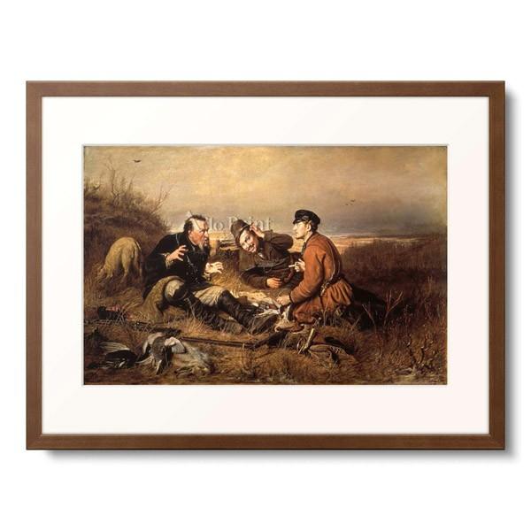 作家名:ワシーリー・ペローフArtist: Perov, Vasily,1833-1882 国籍:ロシアImagetitle:Hunters. 1871 Dimensions: 119 x 183 cm 所蔵:Moscow, Tretyak...