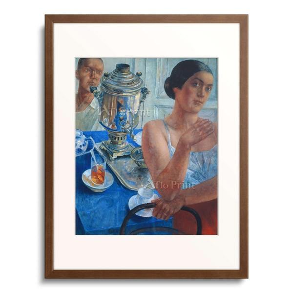 作家名:クジマ・ペトロフ=ヴォトキンArtist: Petroff-Wodkin,Kosjma Ssergej,1878-1939 国籍:ロシアImagetitle:At the Samovar. 1926 Dimensions: 80 x...