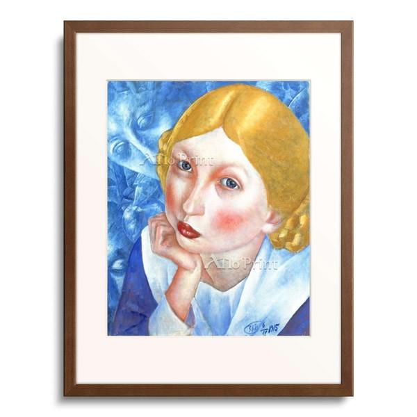 作家名:クジマ・ペトロフ=ヴォトキンArtist: Petroff-Wodkin,Kosjma Ssergej,1878-1939 国籍:ロシアImagetitle:Portrait of Ria. 1915 Dimensions: 81 ...