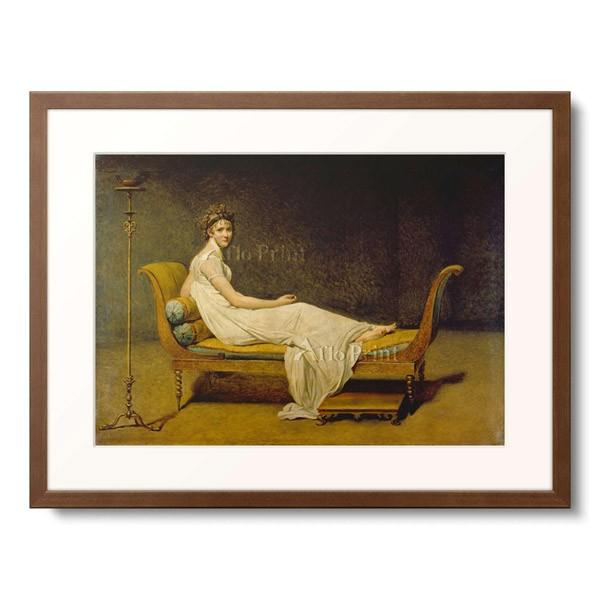 作家名： ジャック＝ルイ・ダヴィッド  ( 1748年 - 1825年 ) タイトル：「レカミエ夫人の肖像」フランスの画家ジャンル： 新古典主義 所蔵：ルーヴル美術館Artist:  David, Jacques Louis,1748-18...