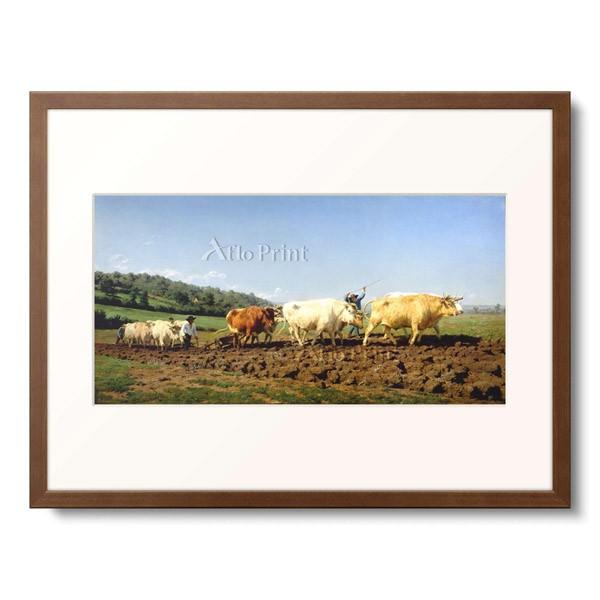 Artist:  Bonheur, Maria-Rosa,1822-1899 Imagetitle:  Ploughing in Nivernais. 1849 Dimensions:  134 x 260 cm Medium:  Oil/...