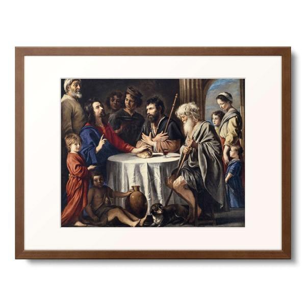 作家名： ル・ナン三兄弟アントワーヌ及びルイ (1600/1610年頃-1648年)マチュウ ( 1607年頃 - 1677年 ) タイトル：「エマオの旅（エマウスの巡礼）」国籍：  フランス 所蔵：ルーブル美術館ジャンル：  古典主義 T...