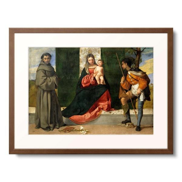 作家名： ティツィアーノ・ヴェチェッリオ (1488/1490年 - 1576年) 別名： チチアン国籍： イタリアの画家 ジャンル： ルネサンス、ヴェネツィア派 TITIAN (1485-1576). VIRGEN CON EL NINO...