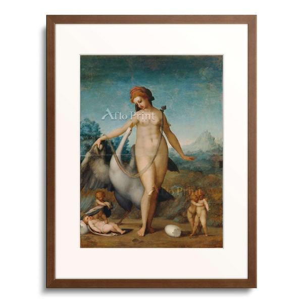 Artist:  Pontormo,Jacopo Carucci da,1494-1556/57 Imagetitle:  Leda und der Schwan. Um 1512/1513. Dimensions:  55 x 40 cm...