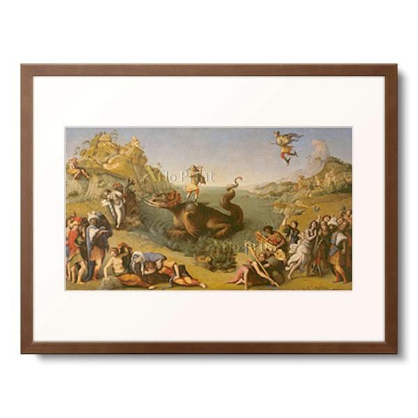 作家名:ピエロ・デイ・コジモタイトル:アンドロメダを救うペルセウスArtist: Piero di Cosimo,um 1462-1521 (?) Medium: Perseus befreit Andromeda. Um 1515. Di...