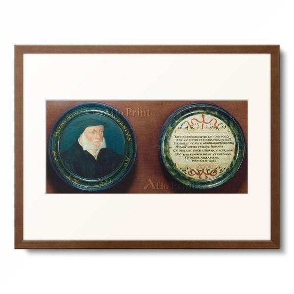 所蔵：バーゼル市立美術館Artist: Meister, Baseler,1557 Imagetitle: Portrait of the Printer Hieronymus Froben from Basel. Location: Ba...