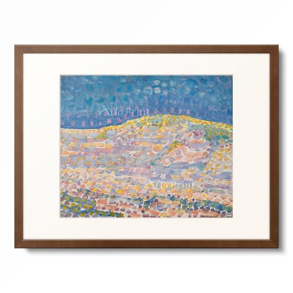 作家名： ピエト・モンドリアン ( 1872年 - 1944年 ) 国籍： オランダ ジャンル ： ドイツ表現主義Artist: Mondrian, Piet,1872-1944 Imagetitle: Dune II. 1909 Dime...