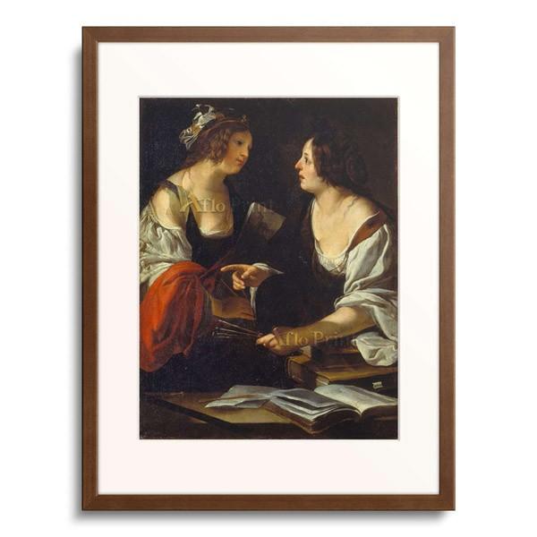 Artist:  Rustici, Francesco,1592-1626 Imagetitle:  Die Malerei und die Architektur. Allegorie. 1625 Dimensions:  129,7 x...