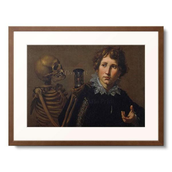 Artist:  Vignali, Jacopo,1592-1664 Imagetitle:  Youth and death. Dimensions:  60 x 82 cm Location:  Florenz, Galleria de...