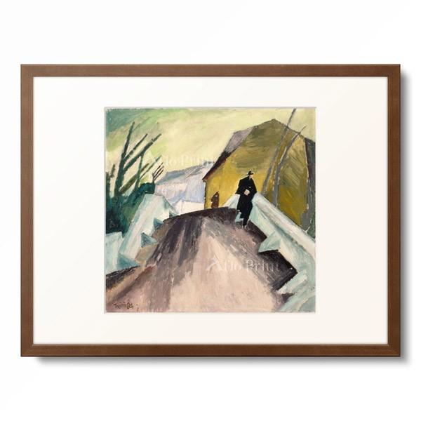 Artist: Feininger, Lyonel,1871-1956 Imagetitle: On the bridge (upper Weimer). 1913. Location: Christie's Images Ltd