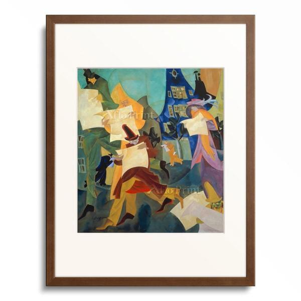 Artist: Feininger, Lyonel,1871-1956 Imagetitle: The newspaper reader II. Dimensions: 103,8 x 93,3 cm Location: Christie'...