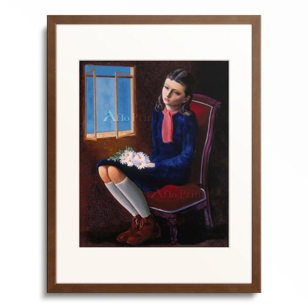 作家名：モイズ・キスリング （1891年 - 1953年）国籍：フランス ジャンル： エコール・ド・パリ Artist: Kisling, Moise,1891-1953 Imagetitle: Sitting girl with Marg...