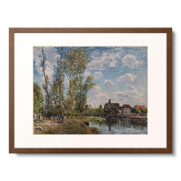 作家名： アルフレッド・シスレー  ( 1839年 - 1899年 ) ジャンル：  印象派 Artist:  Sisley, Alfred,1839-1899 Imagetitle:  Moret, View of the Loing a...