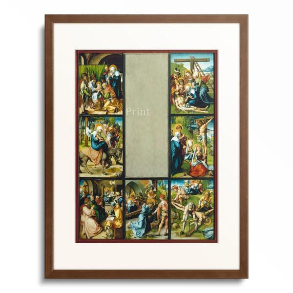 作家名： アルブレヒト・デューラー ( 1471年 - 1528年 ) 国籍： ドイツ ジャンル： ルネサンス Artist: Durer, Albrecht,1471-1528 Imagetitle: Altarpiece: The Vi...