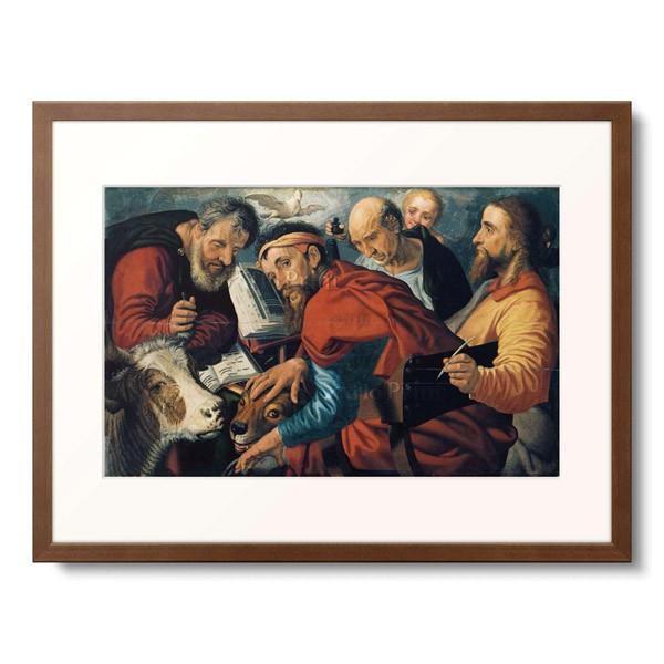 Artist:  Aertsen, Pieter, Workshop Imagetitle:  The four Evangelists. Around 1560 Dimensions:  81 x 129 cm Medium:  Ol/w...
