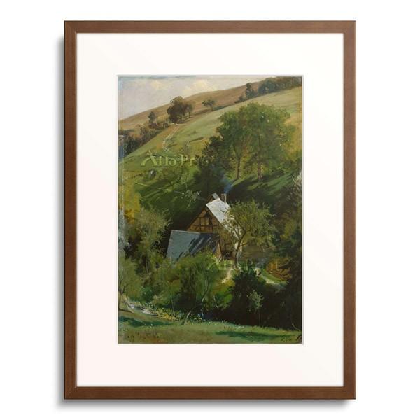 Artist:  Becker, Ludwig Hugo,1833-1868 Imagetitle:  Hillside. 1865 Dimensions:  60 x 40 cm Medium:  Ol/Papier/Pappe,moun...