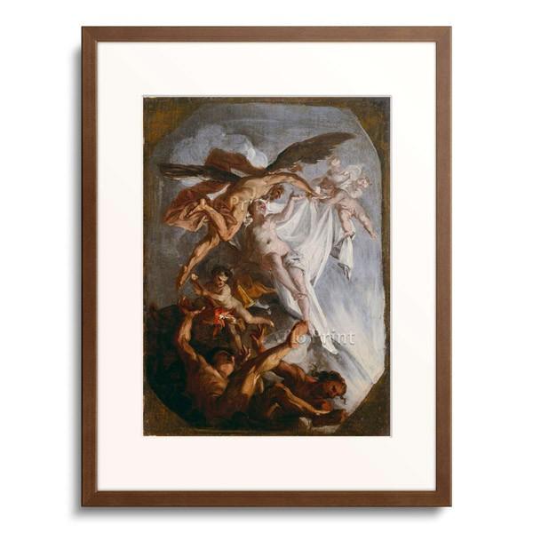 Artist:  Bellucci, Antonio,1654-1726 Imagetitle:  Chronos saving Truth from Envy and Libel - the time reveals the truth....