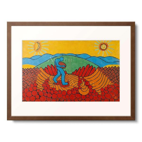 Artist:  Morgner, Wilhelm,1891-1917 Imagetitle:  Sowing Peasant. 1911 Dimensions:  125 x 200 cm Medium:  oil on canvas L...