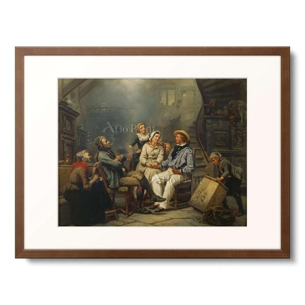 Artist:  Hubner, Carl Wilhelm,1814-1879 Imagetitle:  Young Mariner Returning Home. 1855 Dimensions:  51,3 x 66,3 cm Medi...