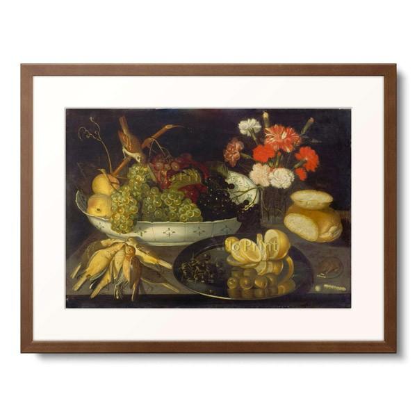 Artist:  Codino, Francesco,about 1590-after 1624 Imagetitle:  Fruit Still Life with dead birds and a glas vase with carn...