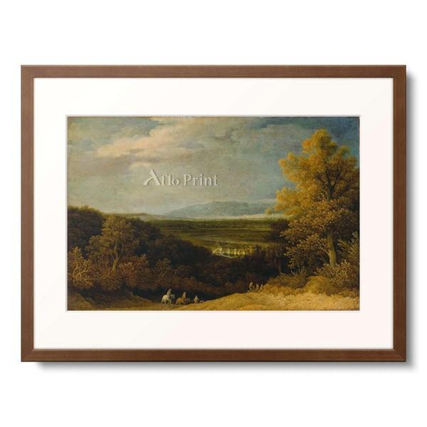 Artist:  Dubois, Willem (Guillaume),about 1623/25-1680 Imagetitle:  Landscape with view on a expansive lowland plain, ho...