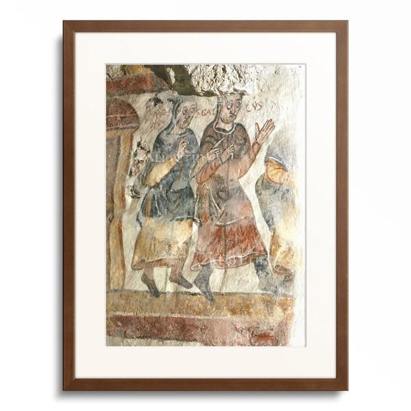 Artist: Ottonian Imagetitle: San Magnus and San Gallus. About 1000 Medium: Fresco Location: Fussen, St. Mang's Abbey