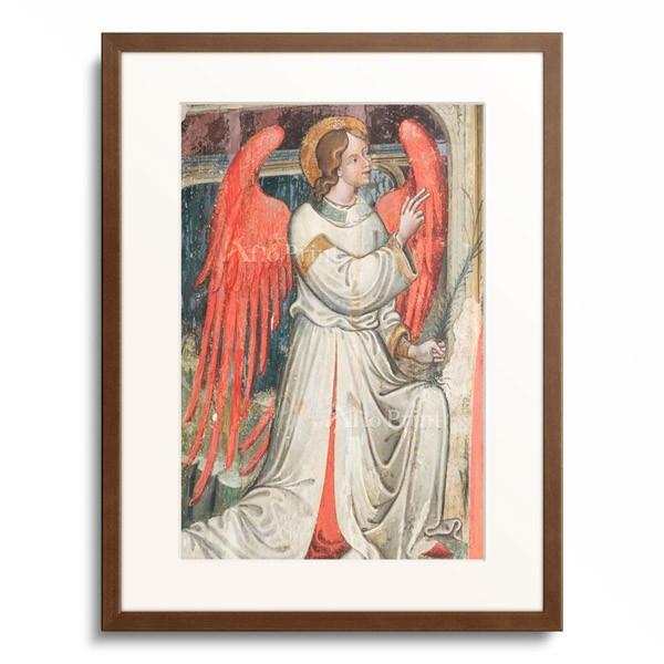 Imagetitle: Angel making the Annunciation (see also image number 30136). Ca. 1500 Medium: Fresco Location: Piran (Sloven...