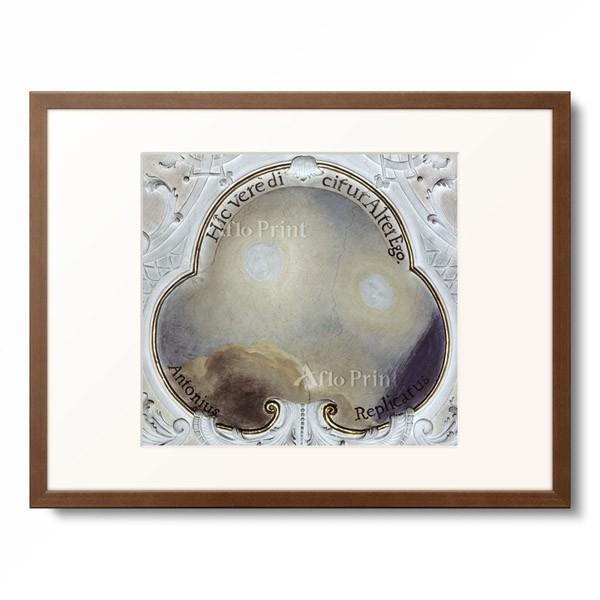 Artist: Holzer, Johann Evangelist,1709-1740 Imagetitle: The virtues of S. Antonius of Padua. As the moon gets his light ...