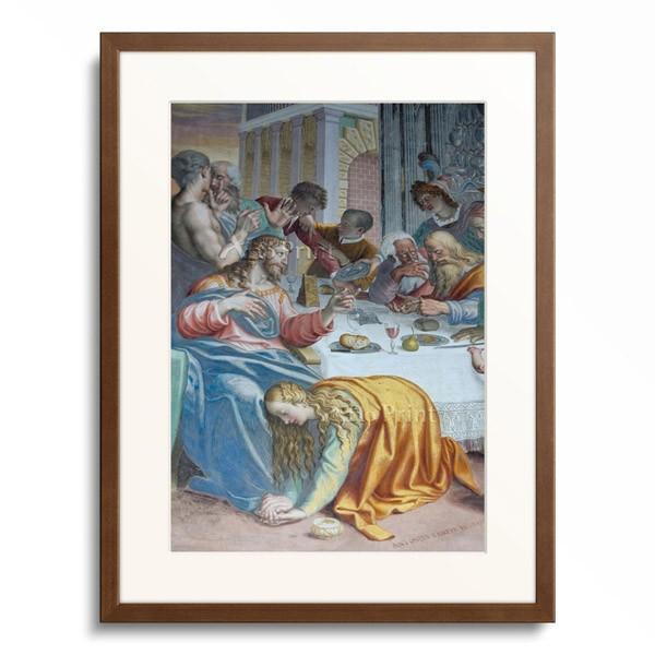 Artist: Unknown Artist Imagetitle: Mary Magdalene anointing the feet of Jesus. Medium: Fresco Location: Cremona, San Sig...