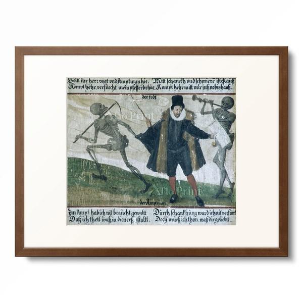 Artist: Hiebeler, Jakob Imagetitle: The Dance of death. The bailiff. 1602 Location: Fussen, St.-Anna-Kapelle