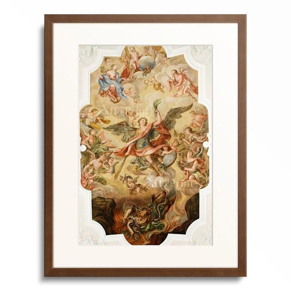 Artist: Unknown Artist Imagetitle: St. Michael Vanquishing the devil. Medium: Ceiling painting Location: Ellmau (Tyrol),...