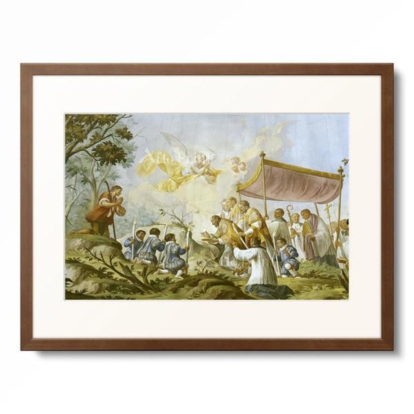 Artist: Wink, Christian,1738-1797 Imagetitle: Foundation of the pilgrimage, bishop Hartwig elevating the host. 1777 Medi...