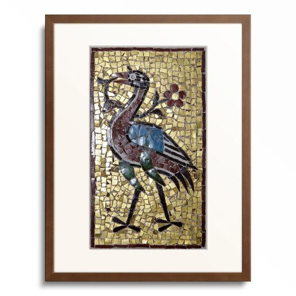 Artist: Foggia, Niccolo di Bartolomeo da Imagetitle: Mosaic of a bird. 1272 Medium: Mosaic Location: Ravello, Cathedral