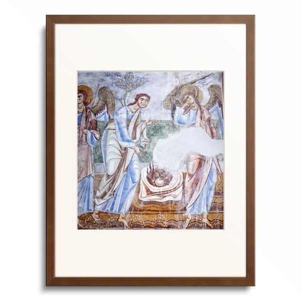 Imagetitle: Abraham entertaining the angels. Medium: Fresco Location: Sant'Angelo in Formis, Basilica Benedettina di San...