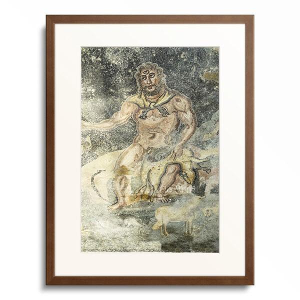 Artist: Unknown Artist Imagetitle: Polyphemus reads the future out of bowels of a lamb. Mosaic floor Medium: Mosaic Loca...