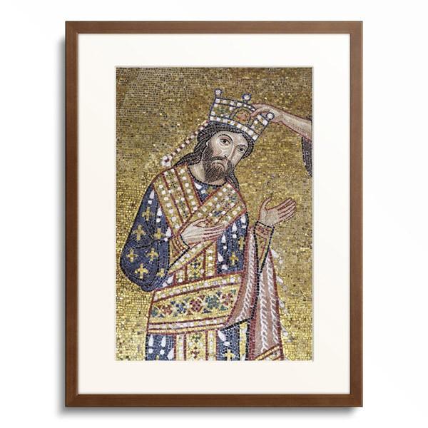 Artist: Byzantinisch Imagetitle: Coronation of Roger II, king of the Normans Medium: Mosaic Location: Palermo, La Martorana