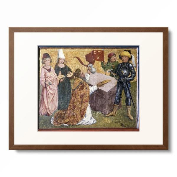 Artist: Mulholzer, Jakob Imagetitle: Abraham and Melchizedek. About 1460 Medium: On Panel Location: Creglingen, Lord's C...