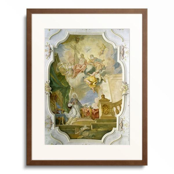 Artist: Zimmermann, Johann Baptist,1680-1758 Imagetitle: St. Augustine writes his book De Trinitate. 1730 Medium: Ceilin...
