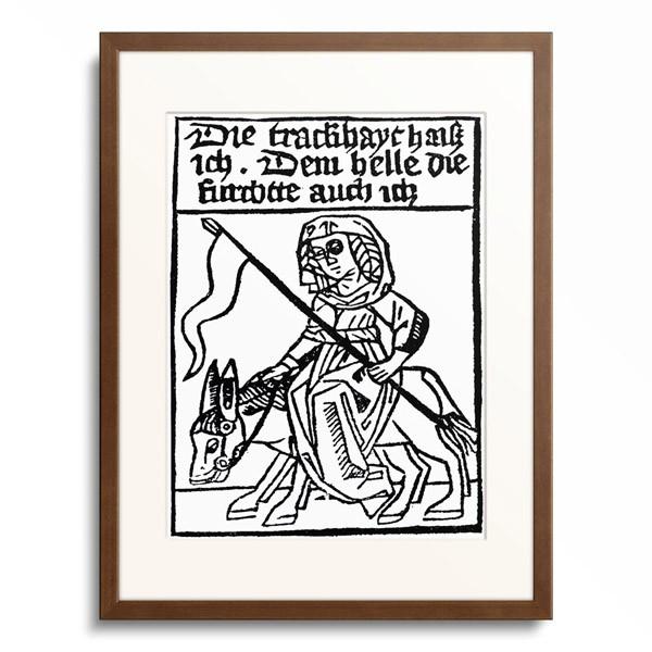 Artist: Southern-West-German Imagetitle: Idleness. About 1480/90 Dimensions: 25,9 x 38 cm Medium: Woodcut