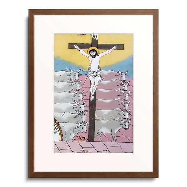 Artist:  Unknown Artist Imagetitle:  Votive painting for the salvation of the animals from red murrain (1887). Medium:  ...