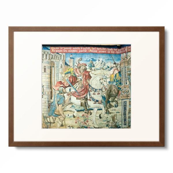 Artist: Flamisch Imagetitle: St. Martin Cutting his Cloak. About 1520 Medium: Tapisserie Location: Montpezat-de-Quercy, ...