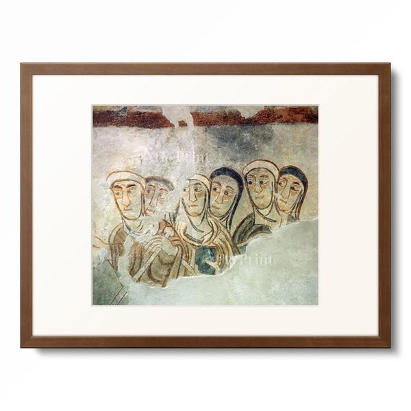 Imagetitle: Spectators watching St. Proculus escaping from the city of Verona. About 770 Medium: Fresco Location: Vinsch...