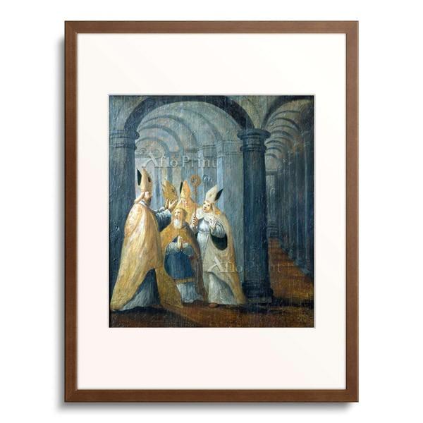 Imagetitle:  Legend of Saint Nicholas: the saint is ordained to bishop (Gallery parapet). Around 1675 Location:  Pfraund...