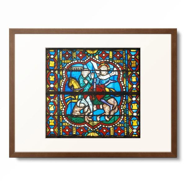 Imagetitle: The conversion of Saint Paul on the way to Damascus. 14th century Medium: Stained-glass window Location: Car...