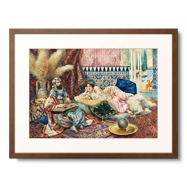 Artist:  Mansini, A, Imagetitle:  A Private Concert. Medium:  Aquarell uber Bleistift Location:  Christie's Images Ltd