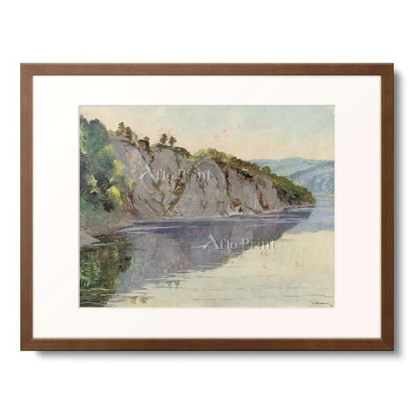 Artist:  Lewitan, Isaak Iljitsch,1861-1900 Imagetitle:  A Crimean landscape. (undated) Dimensions:  39,4 x 49,5 cm Mediu...