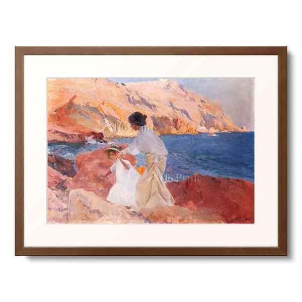 Artist:  Sorolla, Joaquin,1863-1923 Imagetitle:  Clotilde and Elena on the Rocks, Javea. 1905 Medium:  oil/canvas Locati...